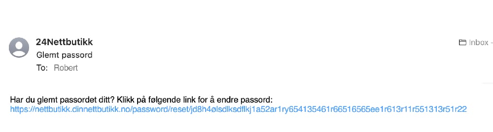 Innlogging i nettbutikken din